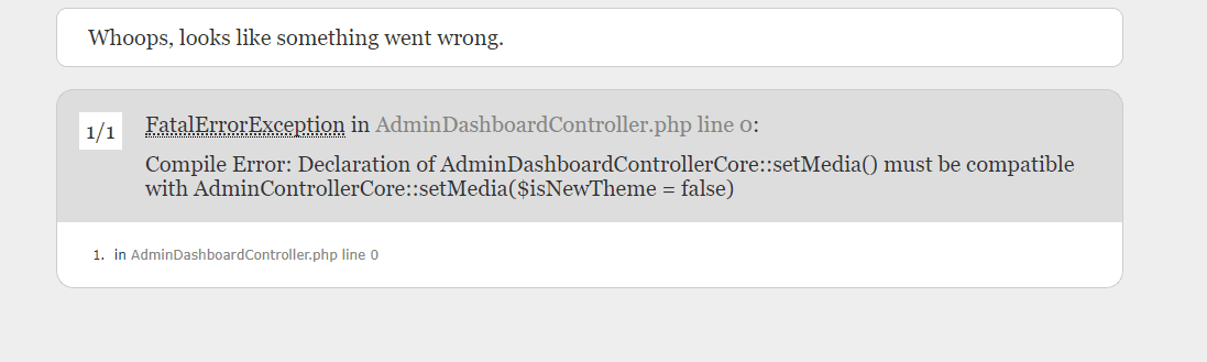 Prestashop FatalErrorException in AdminDashboardController.php line 0 - Eva Montero Digital Agency